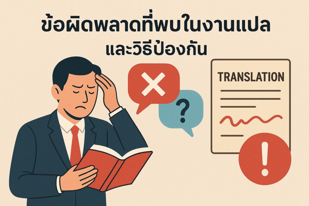 Common Mistakes in Translation and How to Prevent Them - Onni - อนนิ ท ...